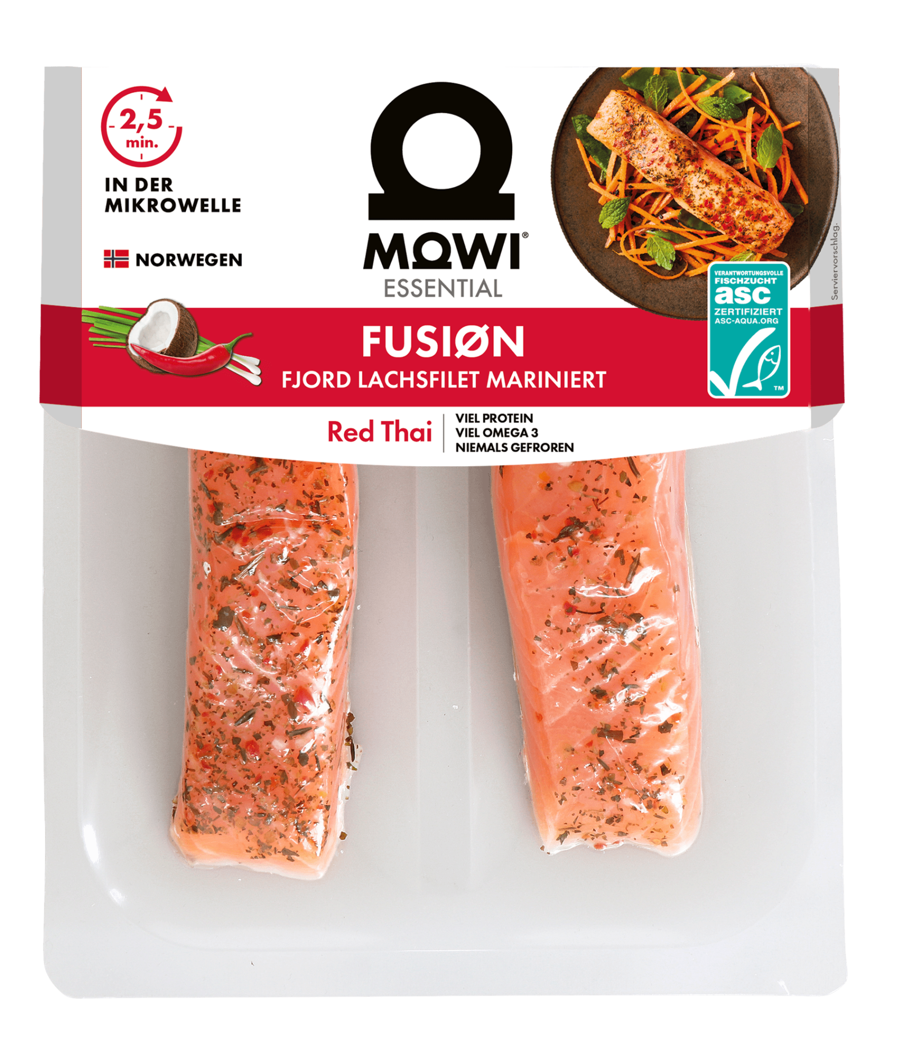 MOWI FUSIØN RED THAI 220g - MOWI Salmon DE